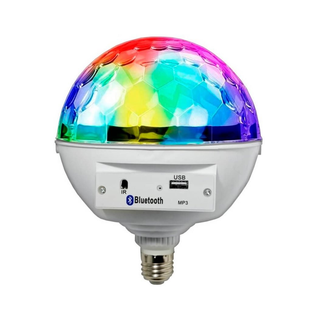 FOCO PARLANTE E27 RGB BLUETOOTH + USB – FREMAR